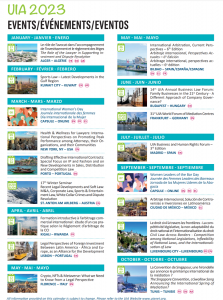 Calendrier UIA 2023 - Barreau de Luxembourg